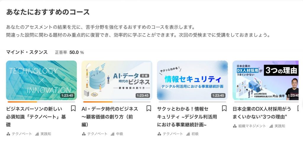 GLOBIS 学び放題、DX領域のスキル・知識測定ができるアセスメント機能を法人向けに提供開始! テクノベート時代の効果的な人材育成を支援 - 株式会社グロービス